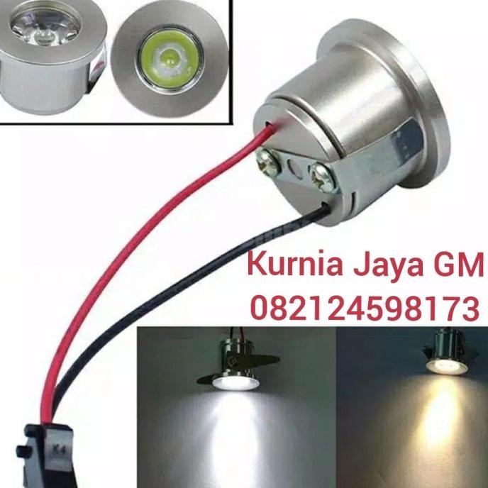 Jual Downlight LED Mini 1watt 1mata/Lampu Lemari LED HPL 1x1watt 3cm DL ...