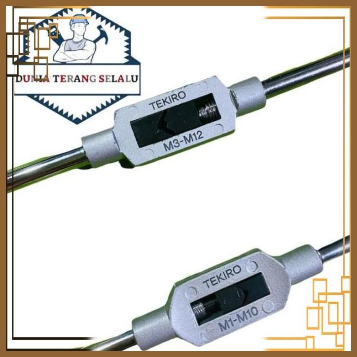 Jual [DTG] HANDLE TAP TEKIRO - M1 10 M3 12 GAGANG TAP TKR MANUAL STANG ...