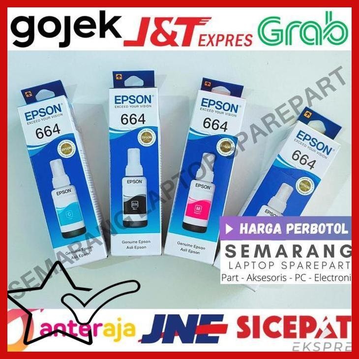 Jual [SLS] ORIGINAL TINTA EPSON 664 CMYK L360 L365 L380 L385 L405 L485 L550 Botol | Shopee Indonesia