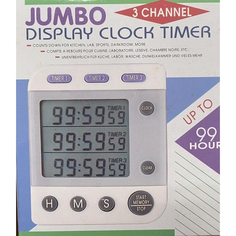 Jual Jumbo Display Clock Timer 3 Channel Kualitas Jerman New Stok ...