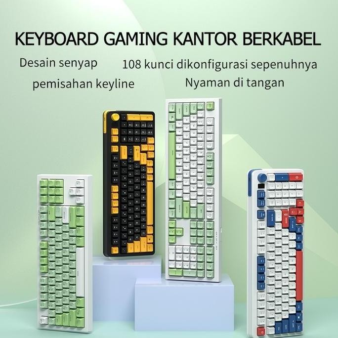 Jual Zifriend Bm Series Membrane Keyboard Full Key Knob Keyboard 108/98/87 Key Membrane Silent ...