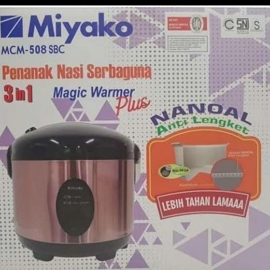 Jual Grosir Rice Cooker Miyako Mcm 508 Sbc | Magic Com Miyako 1.8 Liter ...