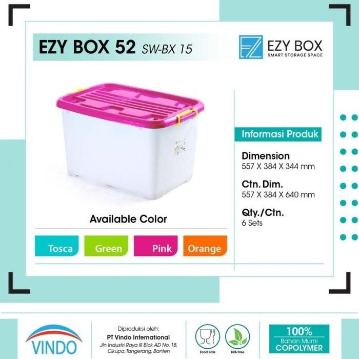 Jual Ezy Box Container Box Plastik 52 Liter Kotak Penyimpanan KONTAINER ...
