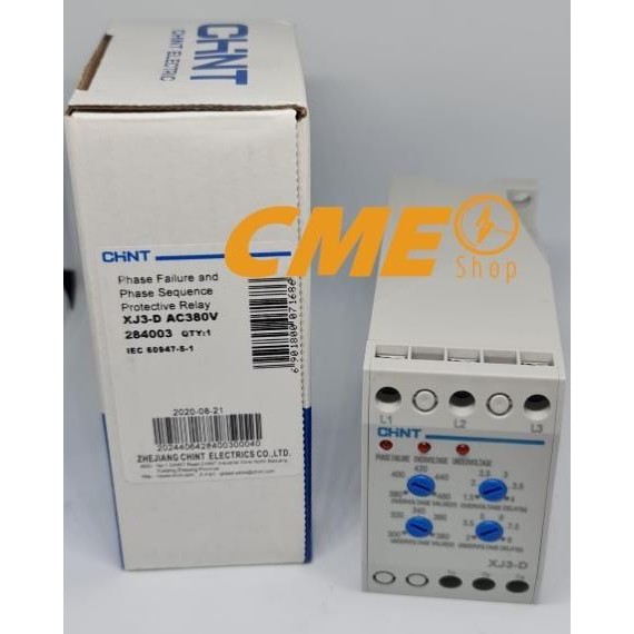 Jual PHASE FAILURE RELAY CHINT XJ3-D AC 380V ORIGINAL DAN TERPERCAYA ...