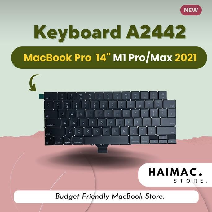Jual Keyboard Macbook Pro 14" M1 Pro/Max - A2442 || Us Layout New Stok ...