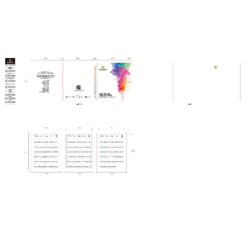 Jual Tu26 Bluesky Color Chart Book Contoh Warna / Buku Color Chart ...