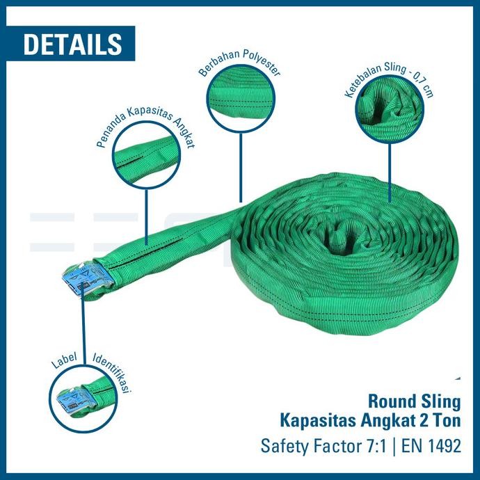 Jual SpanSet Tali Angkat Setara Webbing Sling Round Sling Roundsling 2 ...