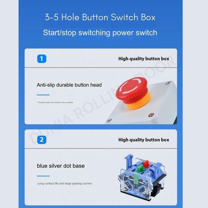 Jual 4 Button - Premium Push Button Switch Box Waterproof/ 4 Tombol ...