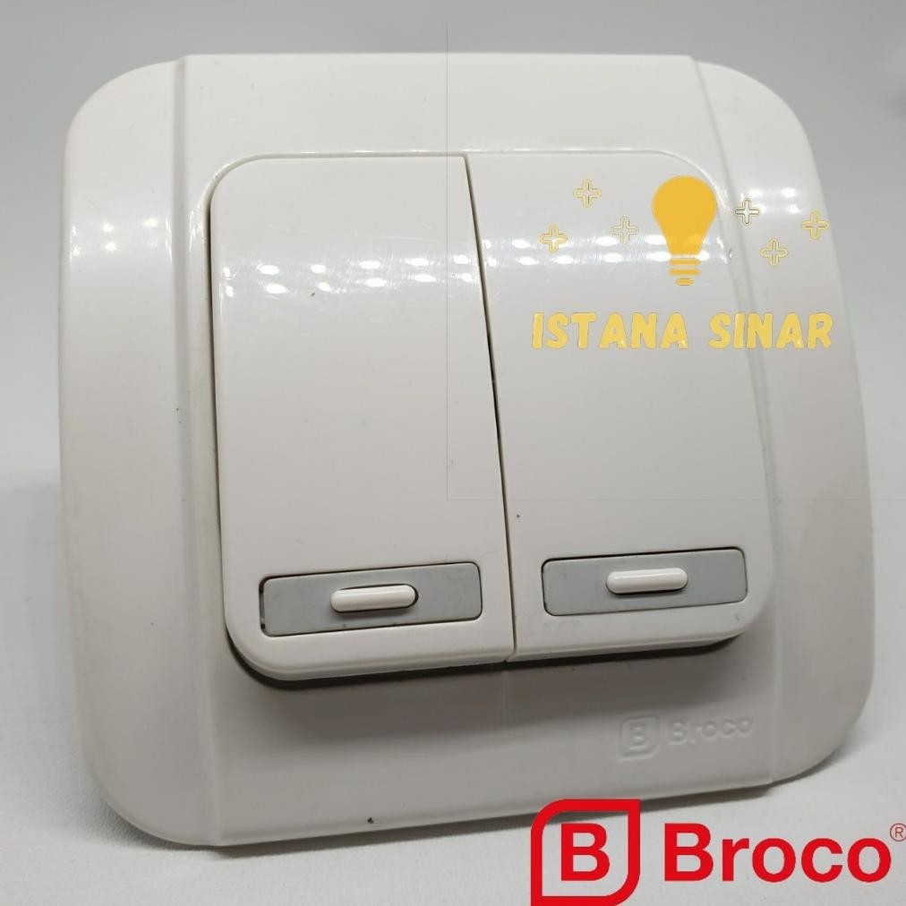 Jual JH8 Broco Galleo Saklar Single Sakelar Seri Stop Kontak IB Inbow ...