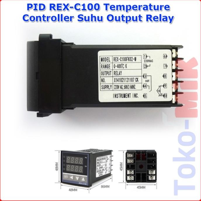 Jual Pid Rex-C100 Rex C100 Temperature Controller Suhu Output Relay - Asli | Shopee Indonesia