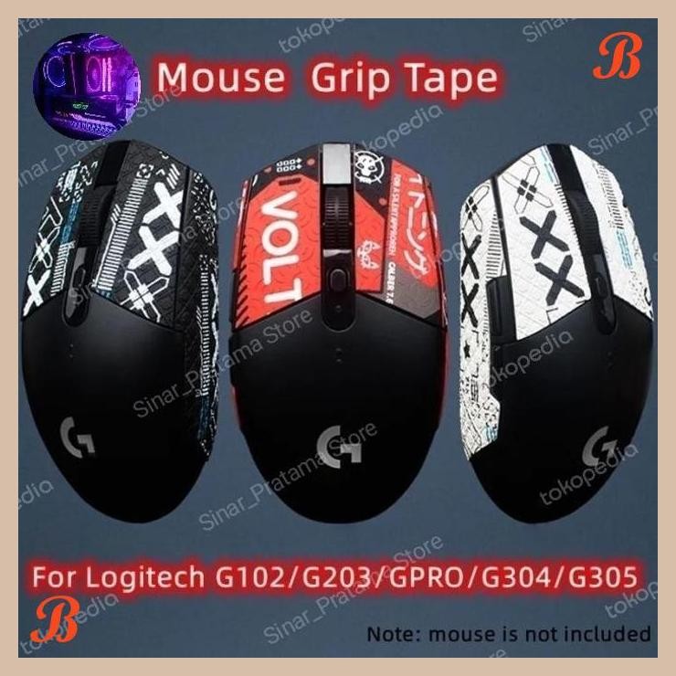 Jual [SRP] Grip Tape Anti slip Skin Logitech G102 G203 G304 Prodigy Lightsync | Shopee Indonesia