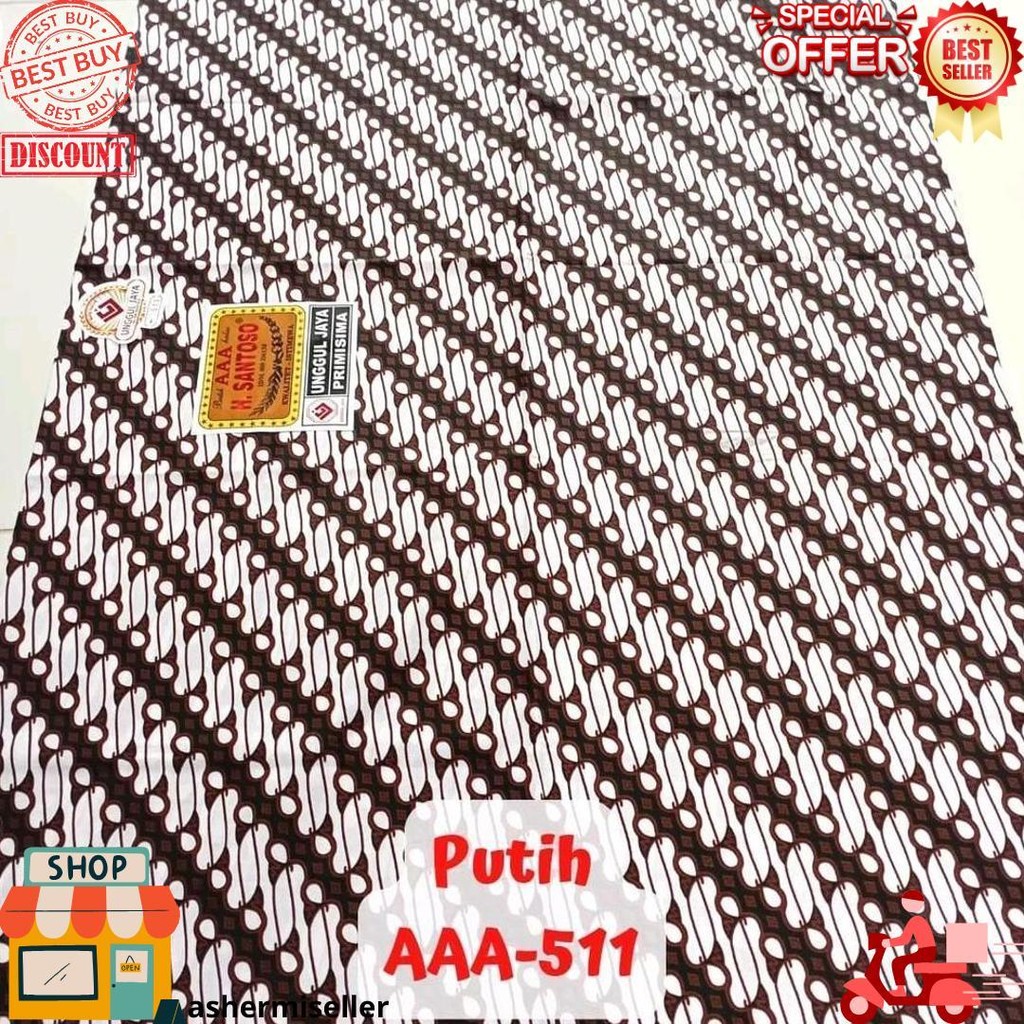 Jual Part 1 Kain Batik H Santoso Aaa Unggul Jaya | Jarik Batik Sogan Gading Mas Hitam Tolet Best ...