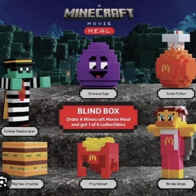 Jual Promo Toys Minecraft Movie Happy Meal Mcd Mcdonald Selected Satuan ...