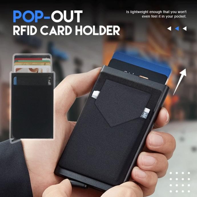 Jual Dompet Kartu Pria Slim Slider Aluminium Anti RFID Ramping ...