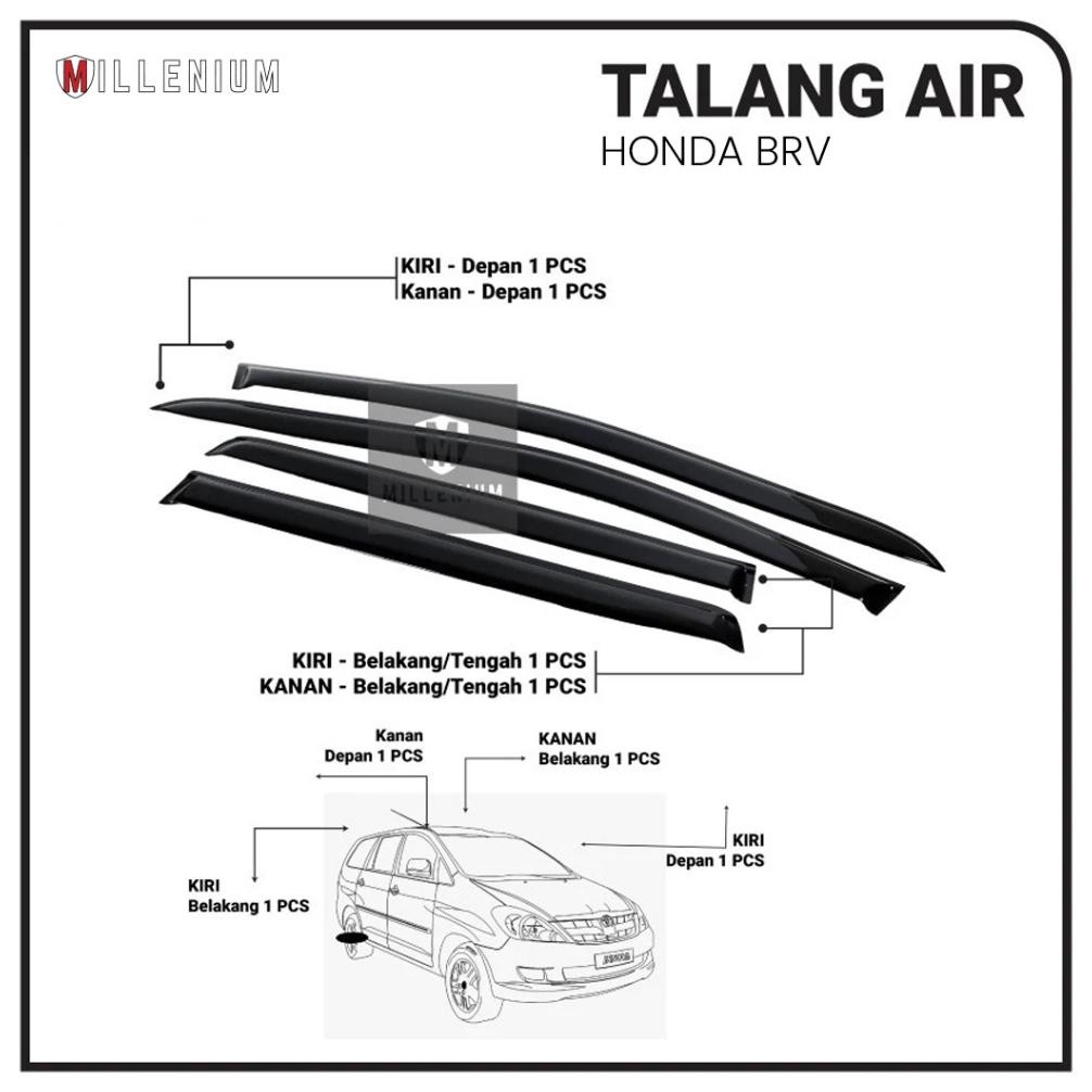 Jual Talang Air Pintu Mobil Honda Wrv 2022 2023 Model Slim 4 Pintu | Shopee Indonesia