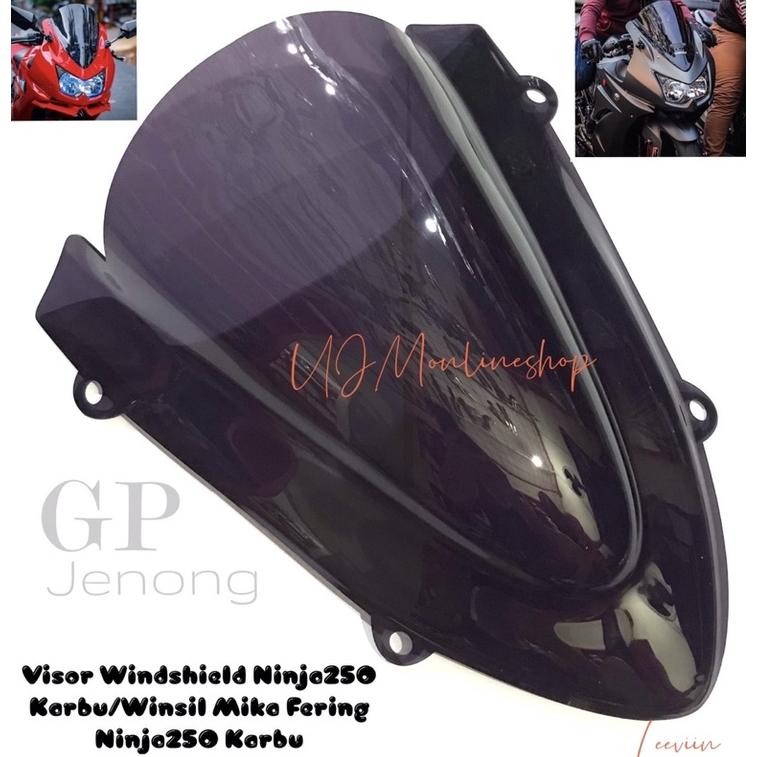 Jual CR - Visor Ninja 250 Karbu Windshield Ninja 250 Karbu Winsil Ninja ...
