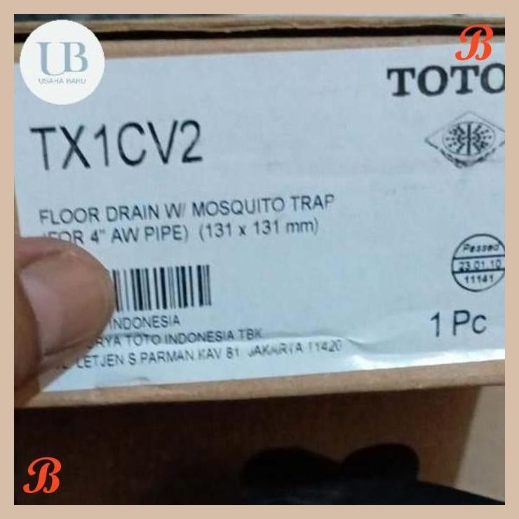 Jual [UBK] TOTO TX1CV2 FLOOR STRAINER 4 INCH | FLOOR DRAIN (131MM X ...