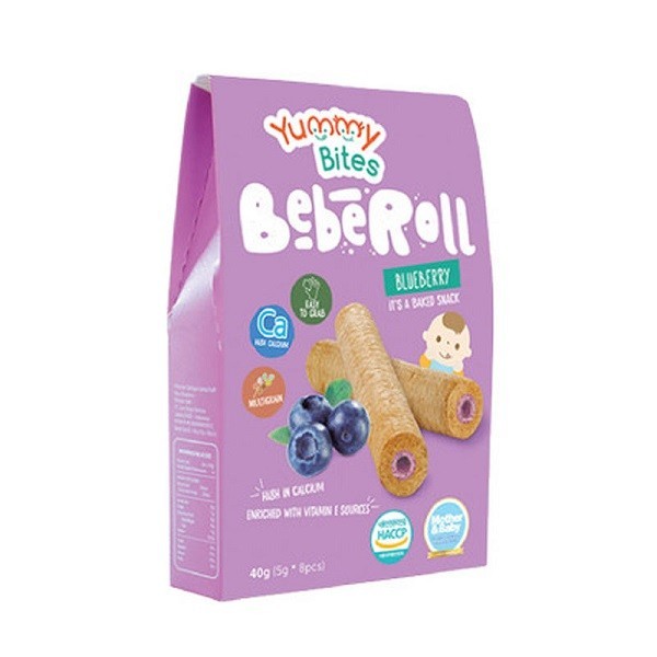 Jual YUMMY BITES BEBE ROLL BLUEBERRY 40G | Shopee Indonesia