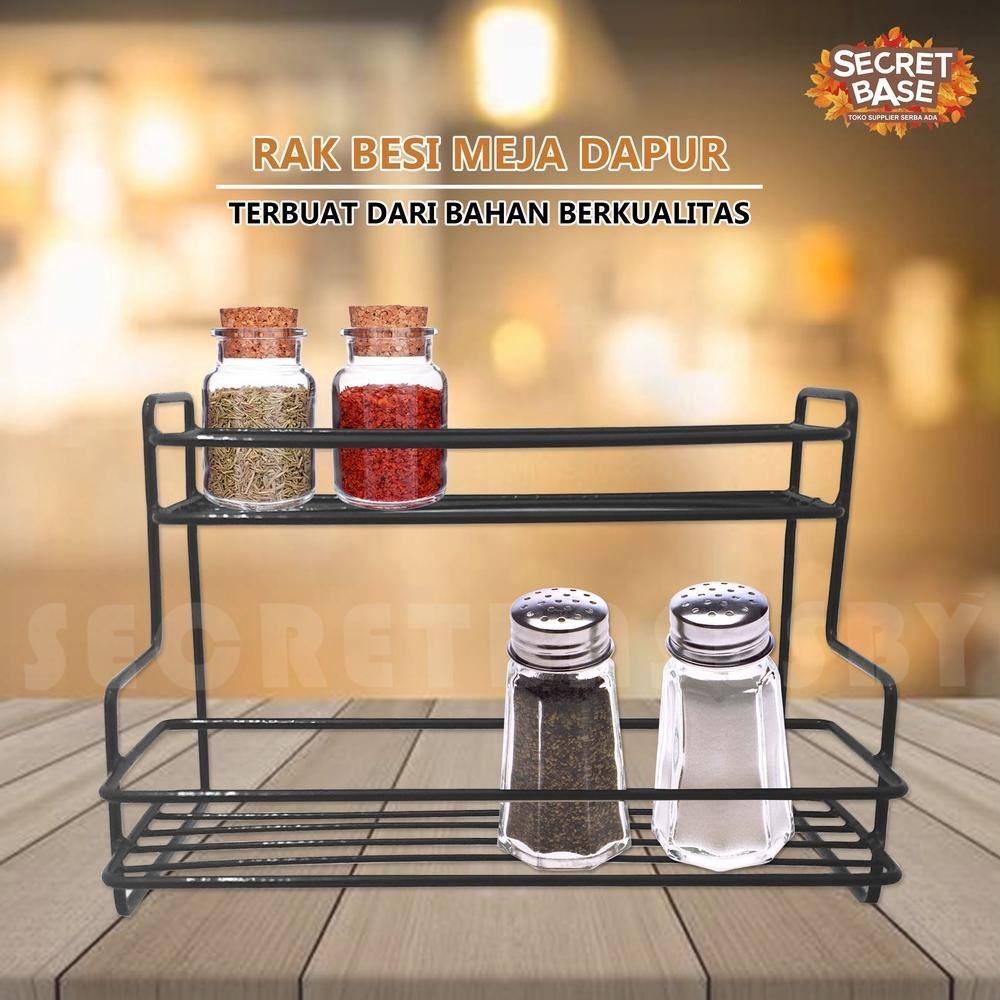 Jual Rak Besi Meja - Kitchen Set / Rak Bumbu Susun / Rak Besi Serbaguna ...