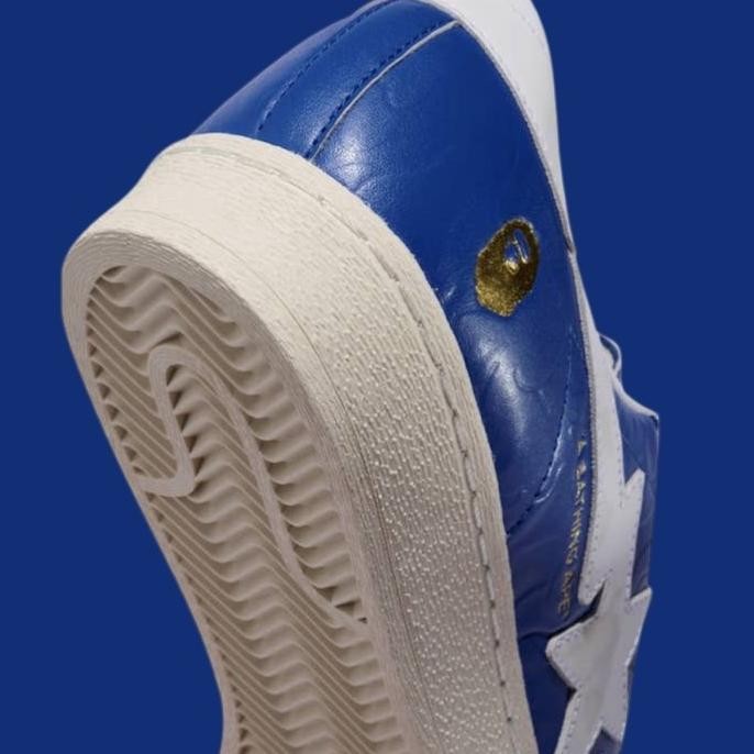 Jual new !!! ADIDAS SUPERSTAR X BAPE A BATHING APE 2025 BLUE WHITE ...