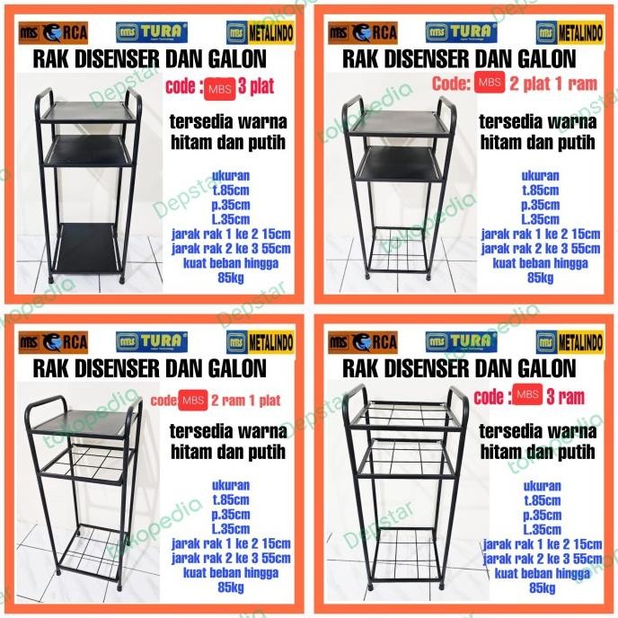 Jual Tys rak dispenser galon full besi rak ricecooker rak dapur ...