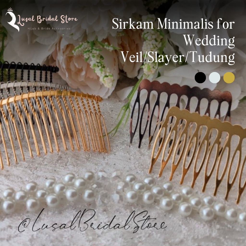 Jual Sirkam Minimalis for Wedding Veil/Slayer/Tudung | Shopee Indonesia
