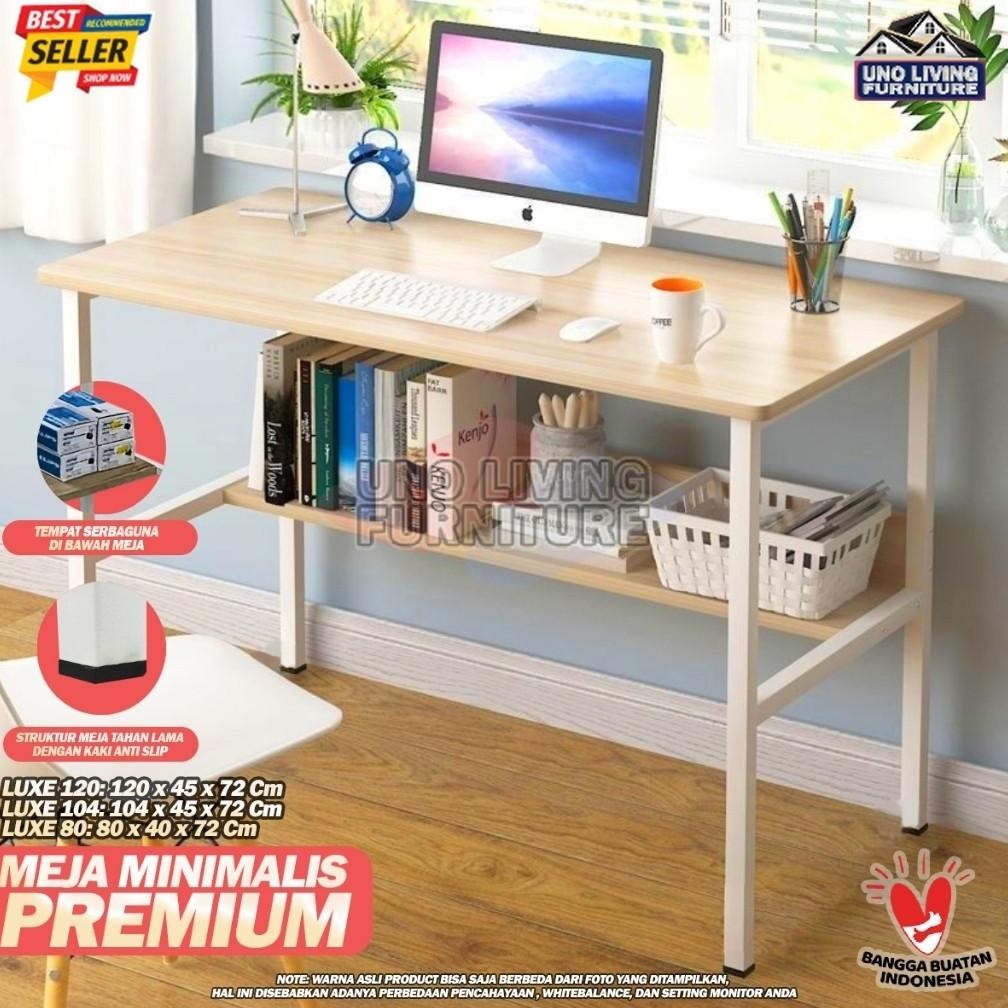 Jual Meja Belajar Kayu / Meja Belajar Minimalis / Meja Kerja / Meja Komputer Minimalis / Meja ...