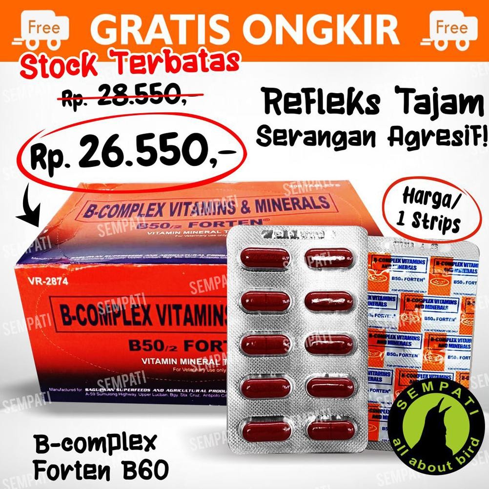 Jual see-97 df-8 SEMPATI B-Complex B Complex Vitamins & Minerals B50 ...