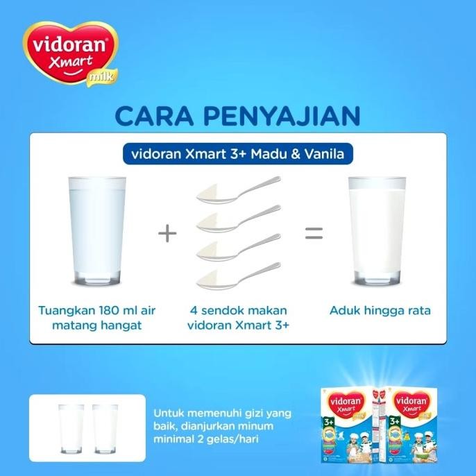 Jual Sale Paket Vidoran 3+ Vanila 925Gr Susu Pertumbuhan Anak Usia 3 -5 ...