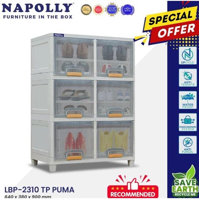 Jual Napolly Lockerbox / Locker Box Lemari Plastik Minimalis, Serbaguna ...