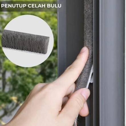 Jual Premium Door Seal Bulu Peredam /Window Seal Tape 9X9Mm/Penutup ...