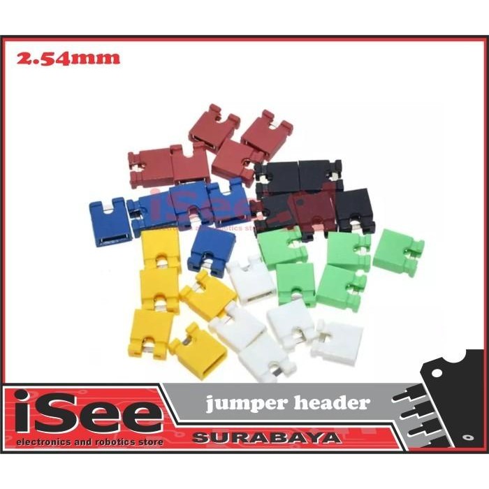 Jual 50PCS Jumper Pin Header 2,54mm Pitch Jumper hardisk 2 pin Jamper ...