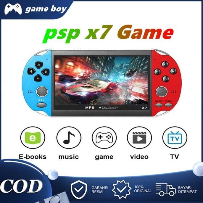 Jual PSP X7 Handheld Game Screen Besar 4.3 Inch HD 8G Mp5 Musik Video ...