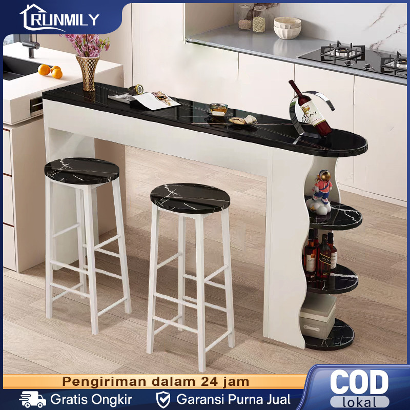 Jual 【Termasuk 2 kursi】1 Set Meja mini bar dan kursi/ Meja Dan Kursi ...