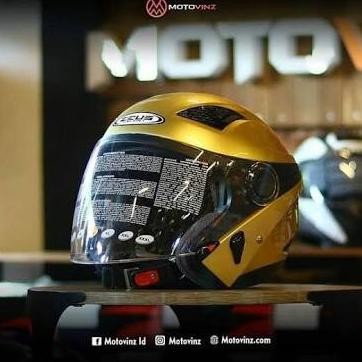 Jual zeus 610 golden yellow honda PCX glamour gold emas NOLAN zs610 M L ...