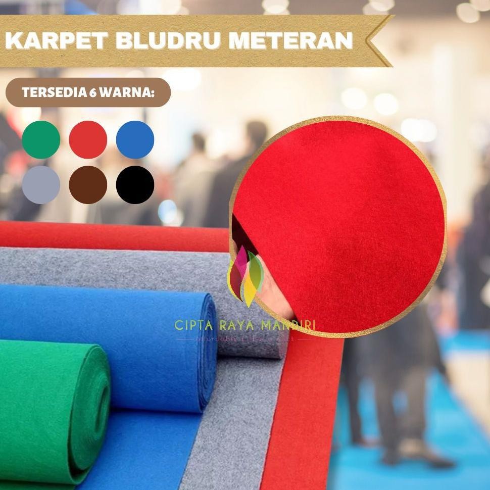 Jual WK Karpet Buana Bludru Polos Meteran Lebar 2m / Karpet Panggung / Karpet Masjid | Shopee ...