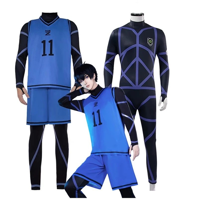 Jual Blue Lock Cosplay Costume Jersey Football Club Sportswear Anime ...