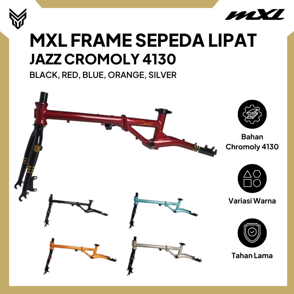 Jual MXL Sports Frame Sepeda Lipat Jazz - Bahan Chromoly 4130, Ukuran ...