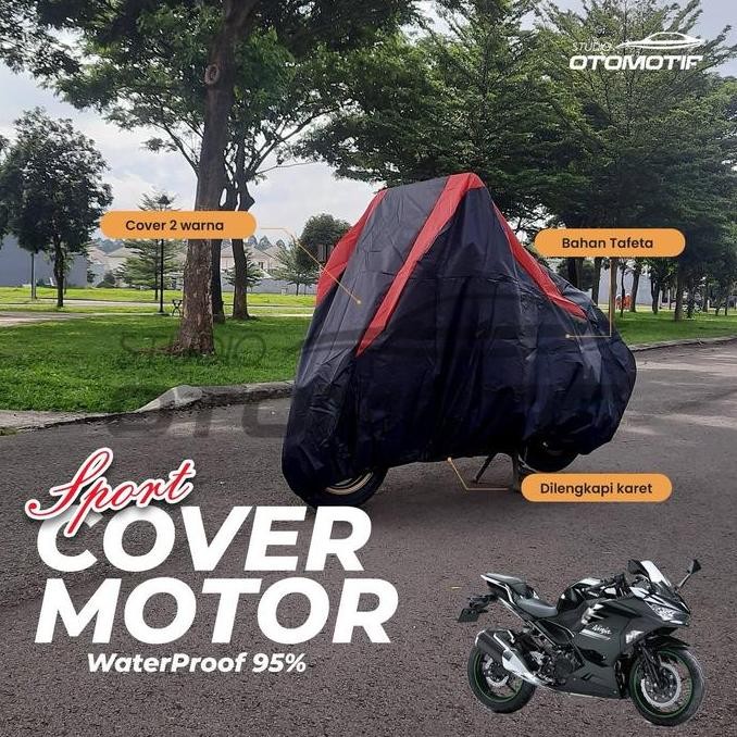 Jual Promo Sarung Motor Ninja ZX 25R 250 4 Tak Hitam List Merah Body ...