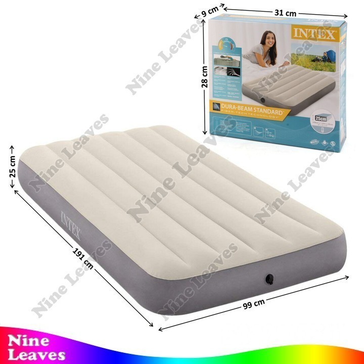 Jual INTEX Kasur Pompa Twin Dura Beam 99x191x25cm Kasur Angin - 64101 ...