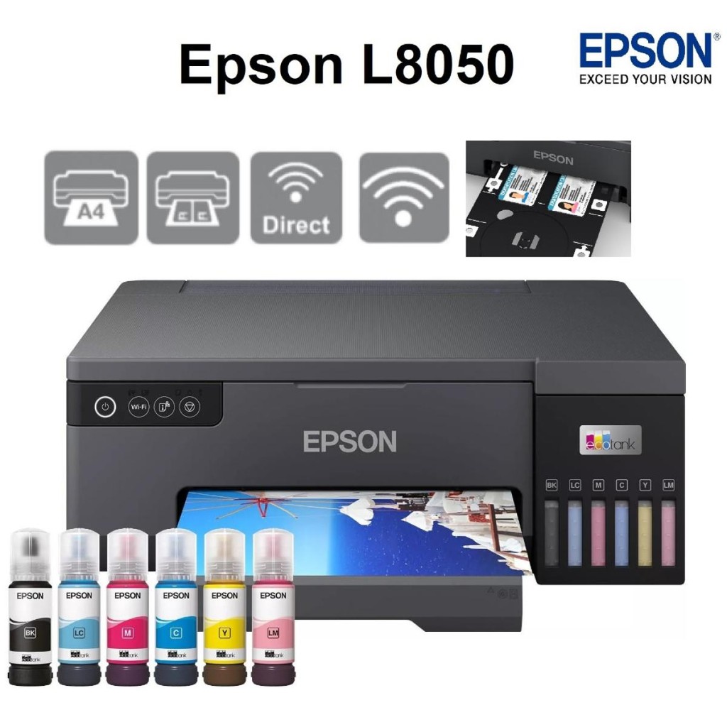Jual EPSON EcoTank L8050 Ink Tank Printer | Shopee Indonesia