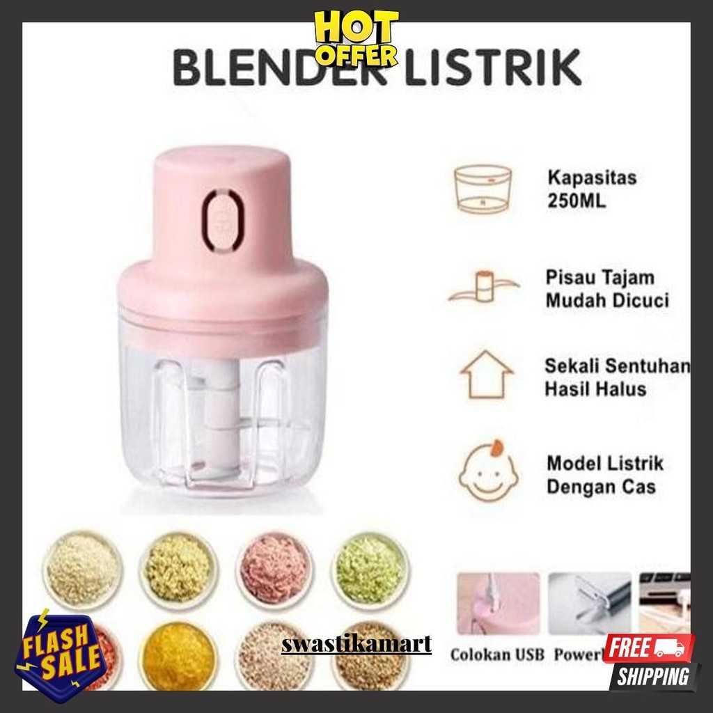 Jual Chopper Cantik Elektrik Portable Mini Usb Chopper Elektrik Tanpa ...