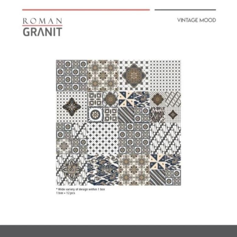 Jual WN Roman Granit 30x30 dBatik Amba (Vintage Mood) / Granit Lantai ...