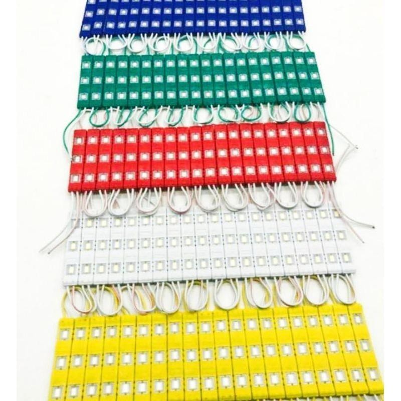 Jual Lampu Led Strip Modul Smd 5730 3 Mata Injection Module 12V 3 Titik Led | Shopee Indonesia