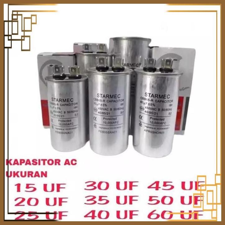 Jual [ADE] KAPASITOR AC , CAPASITOR AC , 15 , 20 , 25 UF , 30UF , 35 UF ...
