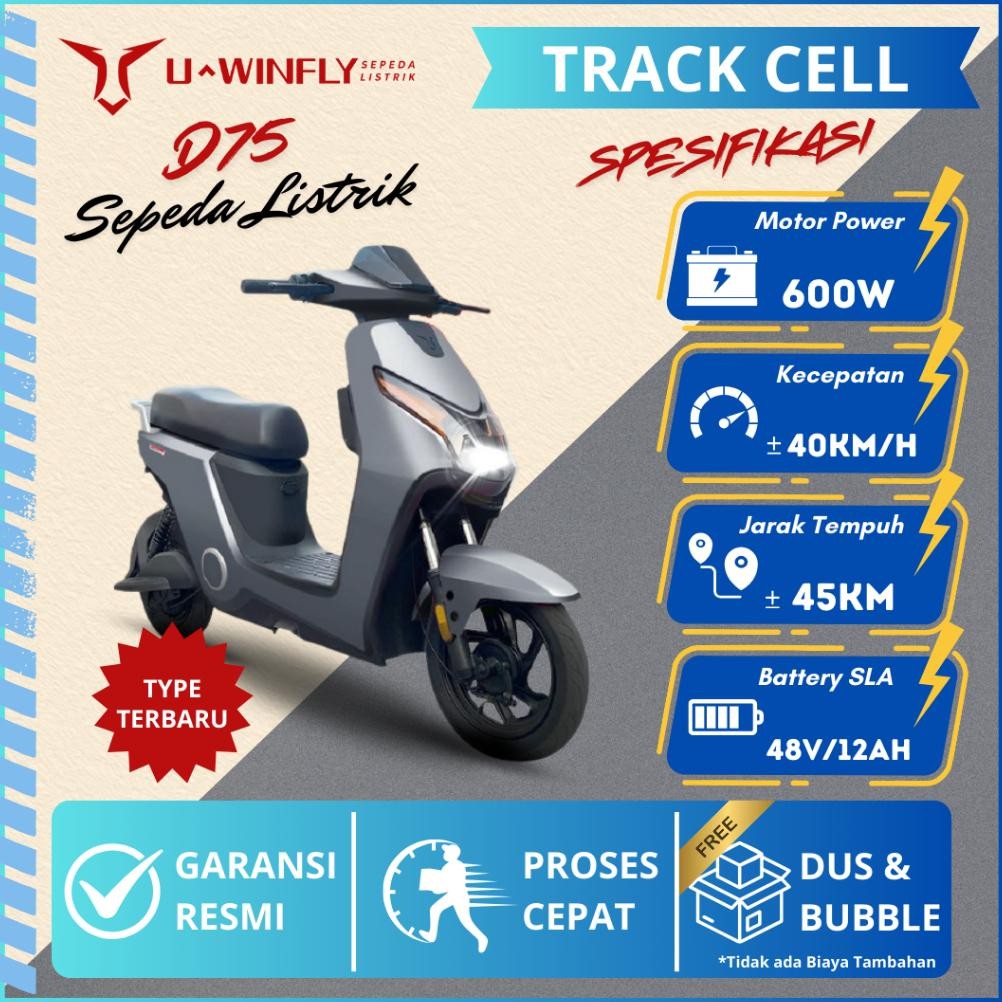 Jual Sepeda Listrik Uwinfly D75 600W Motor Power Terbaru 2025 Garansi Resmi Uwinfly Indonesia ...