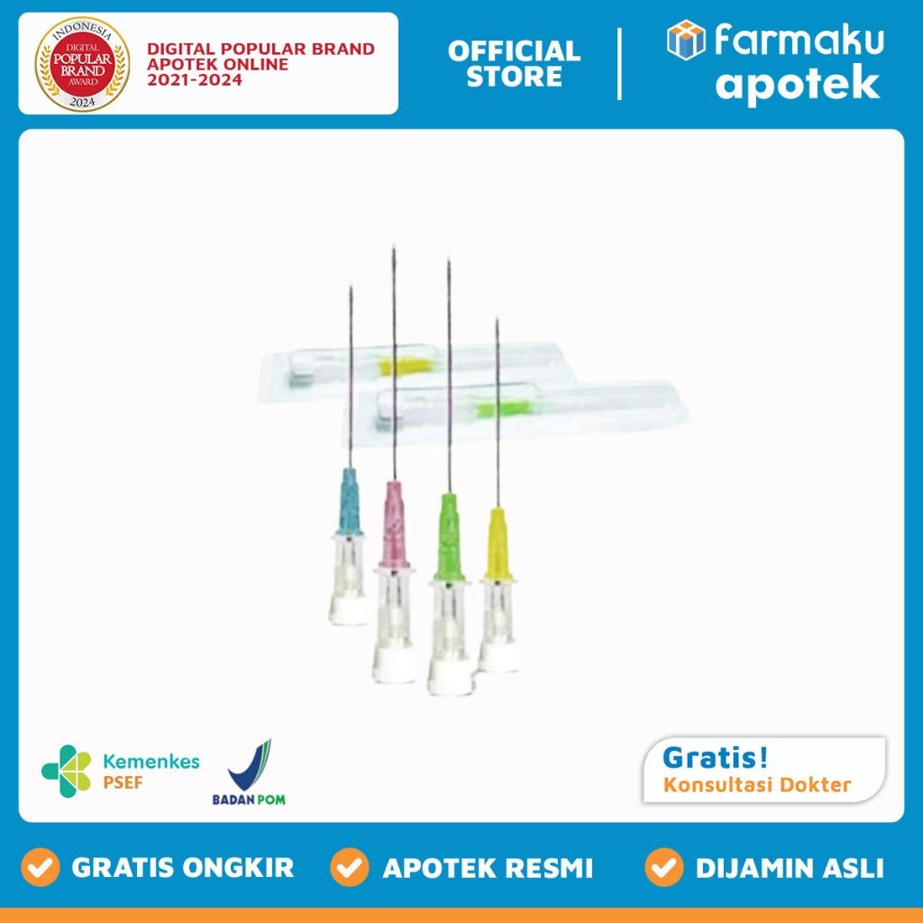 Jual Onemed Inflo IV Catheter Jarum Infus 16G 1 Pcs - PSG | Shopee ...