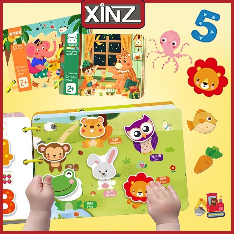 Jual XiNZ Velcro Quiet Book Busy Book Buku Edukasi Anak Buku Aktivitas ...