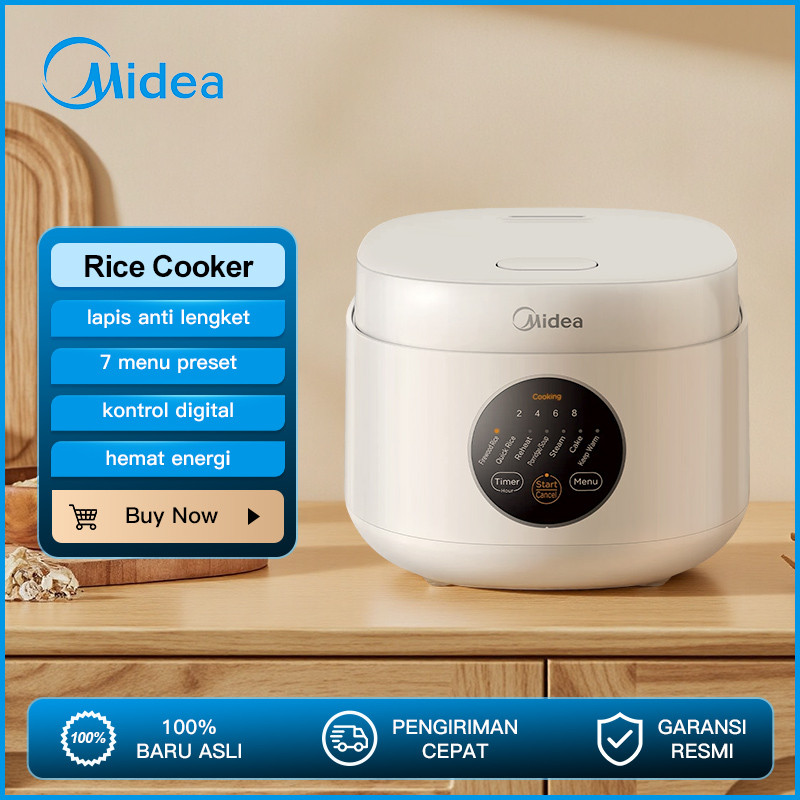 Jual Midea 3L Digital Rice Cooker MB-FB30M161W | Shopee Indonesia
