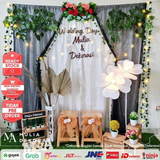Jual TERBARU - Dekorasi Lamaran Tunangan Backdrop Nikahan PhotoBooth ...